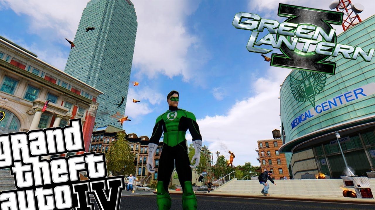 GTA IV Green Lantern Mod vs Zombie Infection Mod - Green Lantern Ring ...