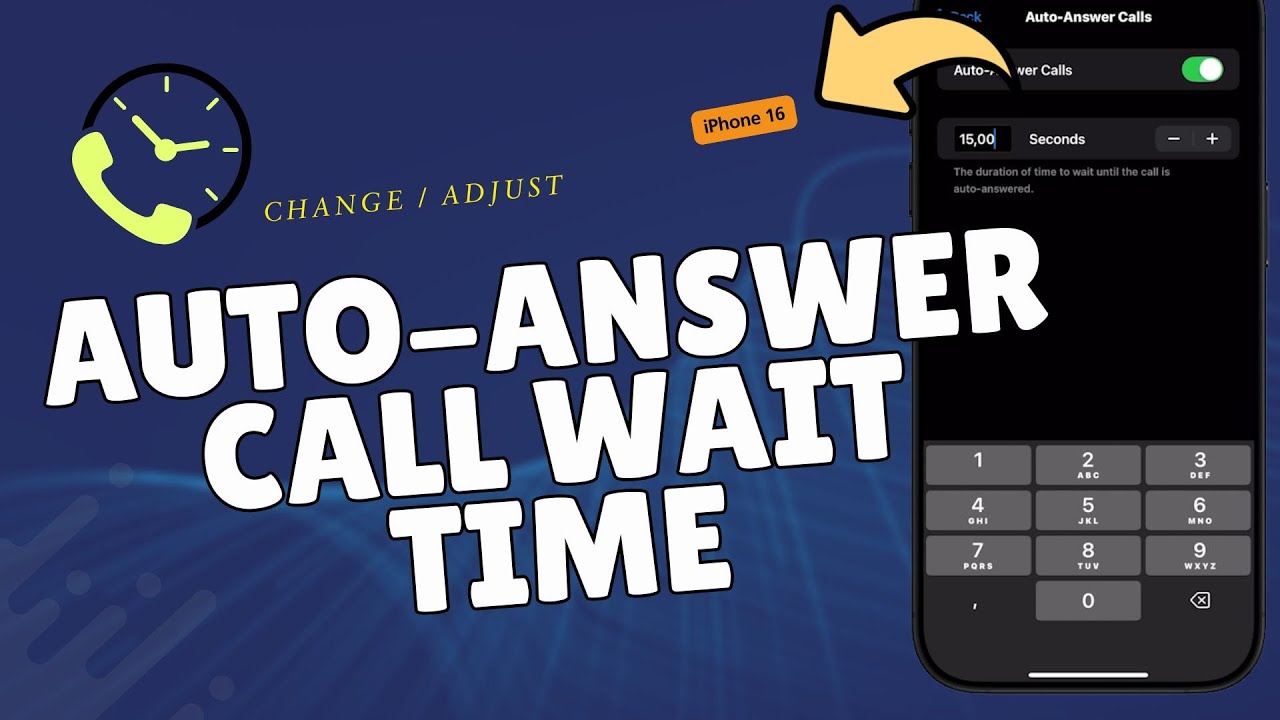 How to Change Duration Of Time To Wait Until Call Is Auto-Answered on ...