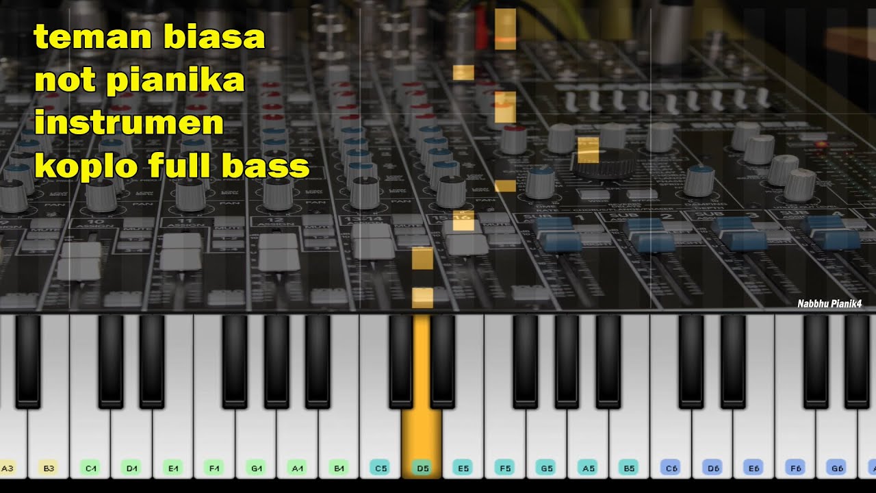 teman biasa not pianika koplo full bass - YouTube