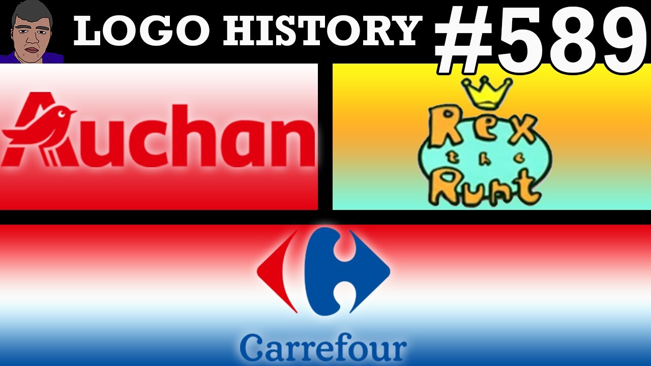 LOGO HISTORY #589 - Auchan, Carrefour & Rex The Runt - YouTube