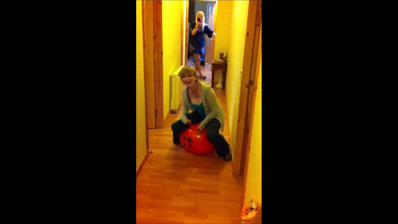 The "grown ups" try space hoppers - YouTube