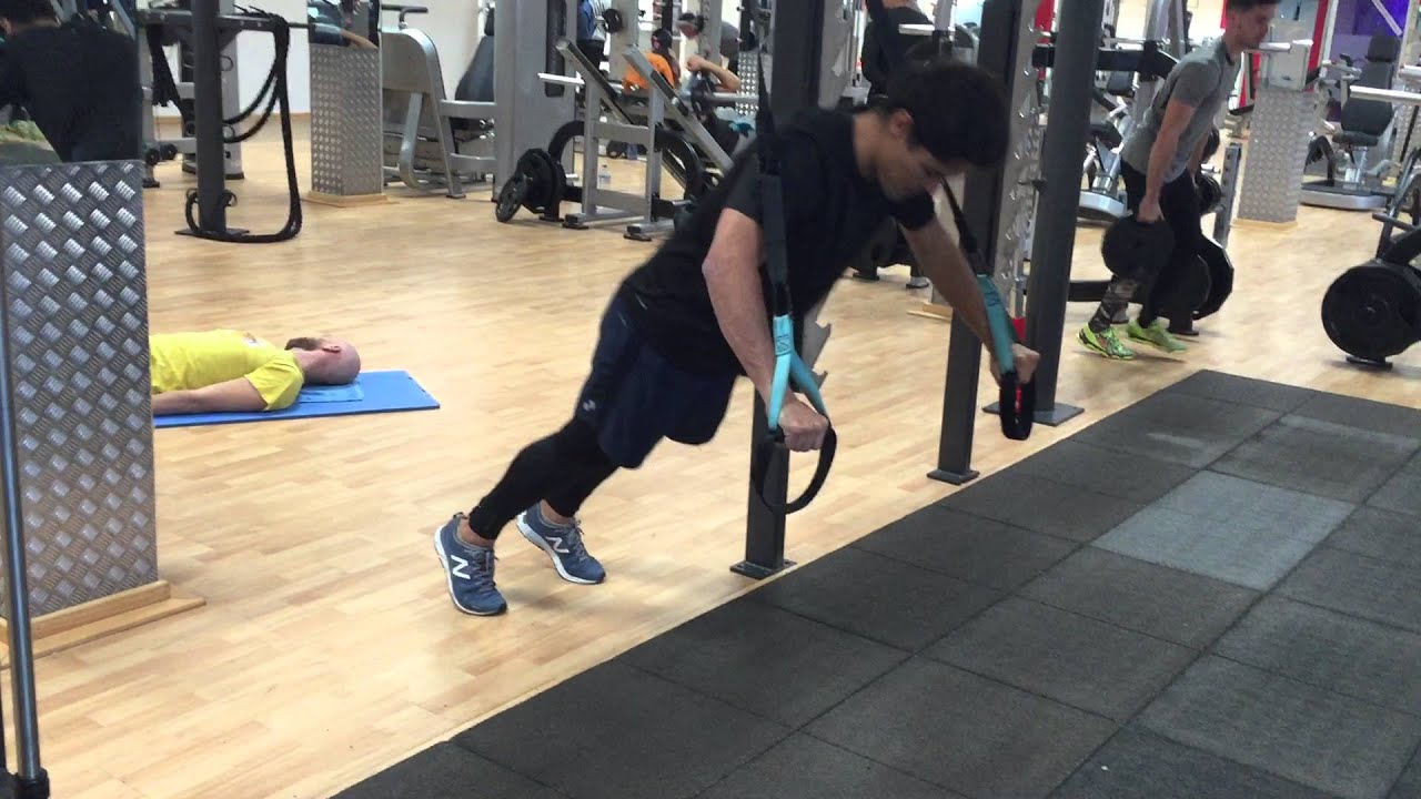 Flexión de brazos TRX - YouTube