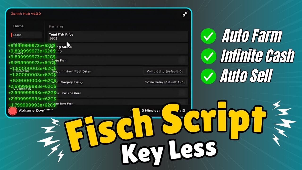 🚀 [UPDATED VERSION] Zenith Hub Fisch Script – Fast Auto Farming, ESP ...