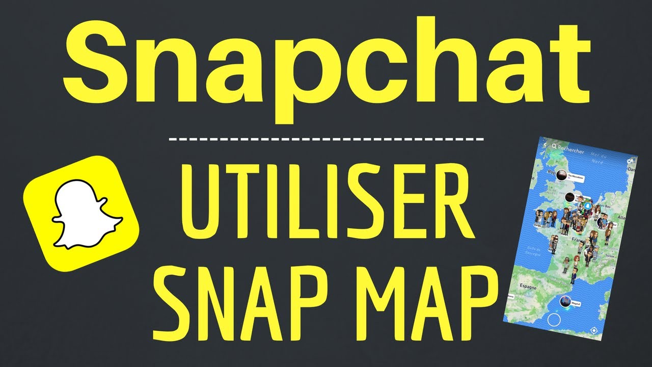 Comment UTILISER SNAP MAP sur Snapchat - YouTube