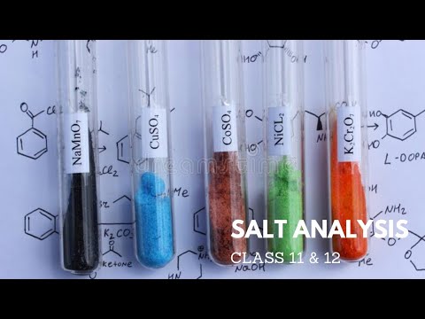 salt analysis class XI & XII - YouTube