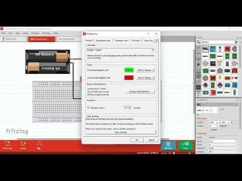 Simulation with Fritzing - YouTube