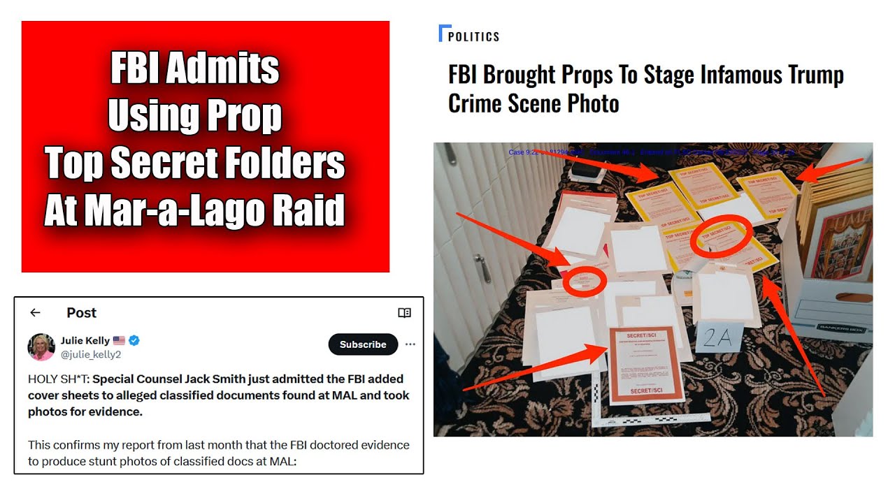 Jay Bratt Lead DOJ Prosecutor Admits FBI Used Top Secret PROP FOLDERS ...