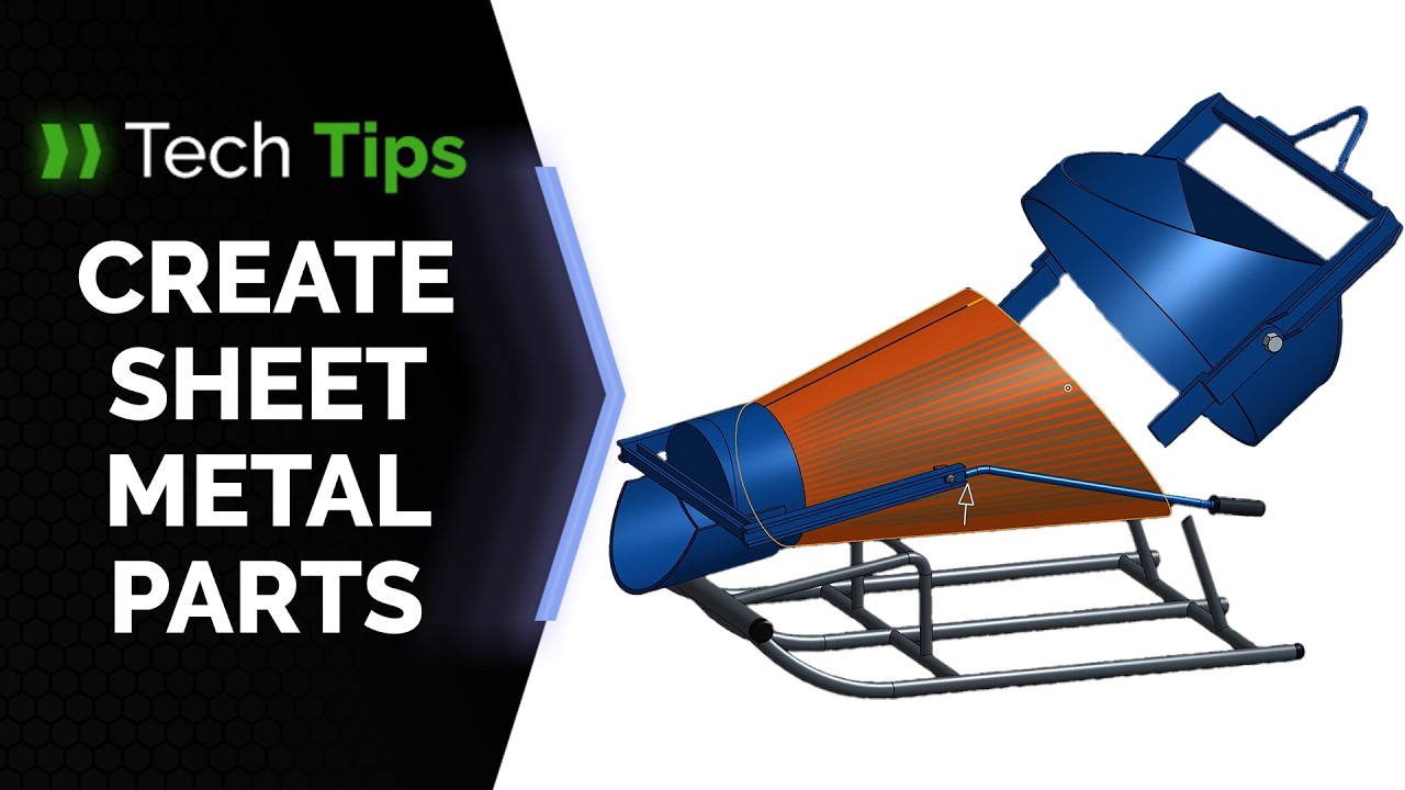 Create Cylindrical & Conical Sheet Metal Parts in Onshape - Tech Tip ...