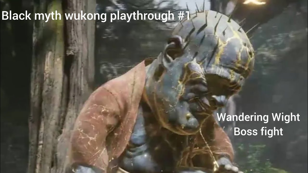 Wandering wight boss fight!!! Black Myth Wukong: playthrough #1 - YouTube