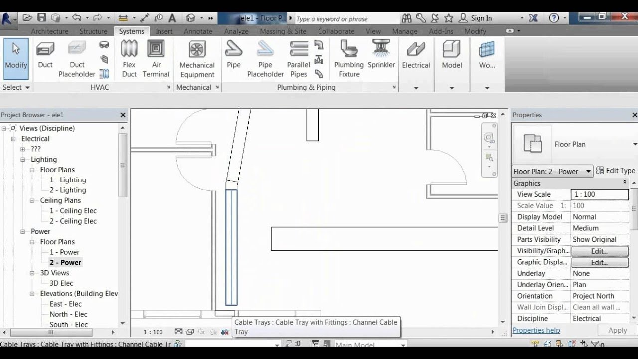 18-Cable Tray Modeling - YouTube