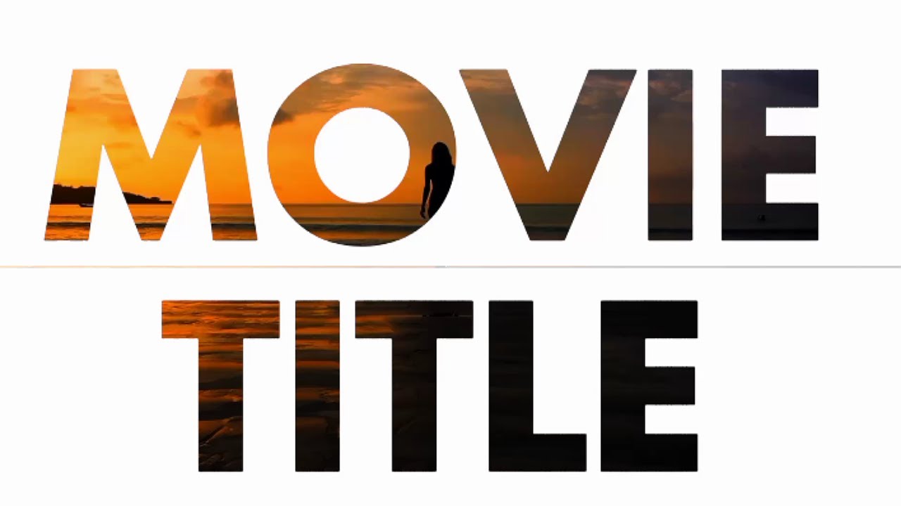 How to make a movie title animation on capcut - YouTube