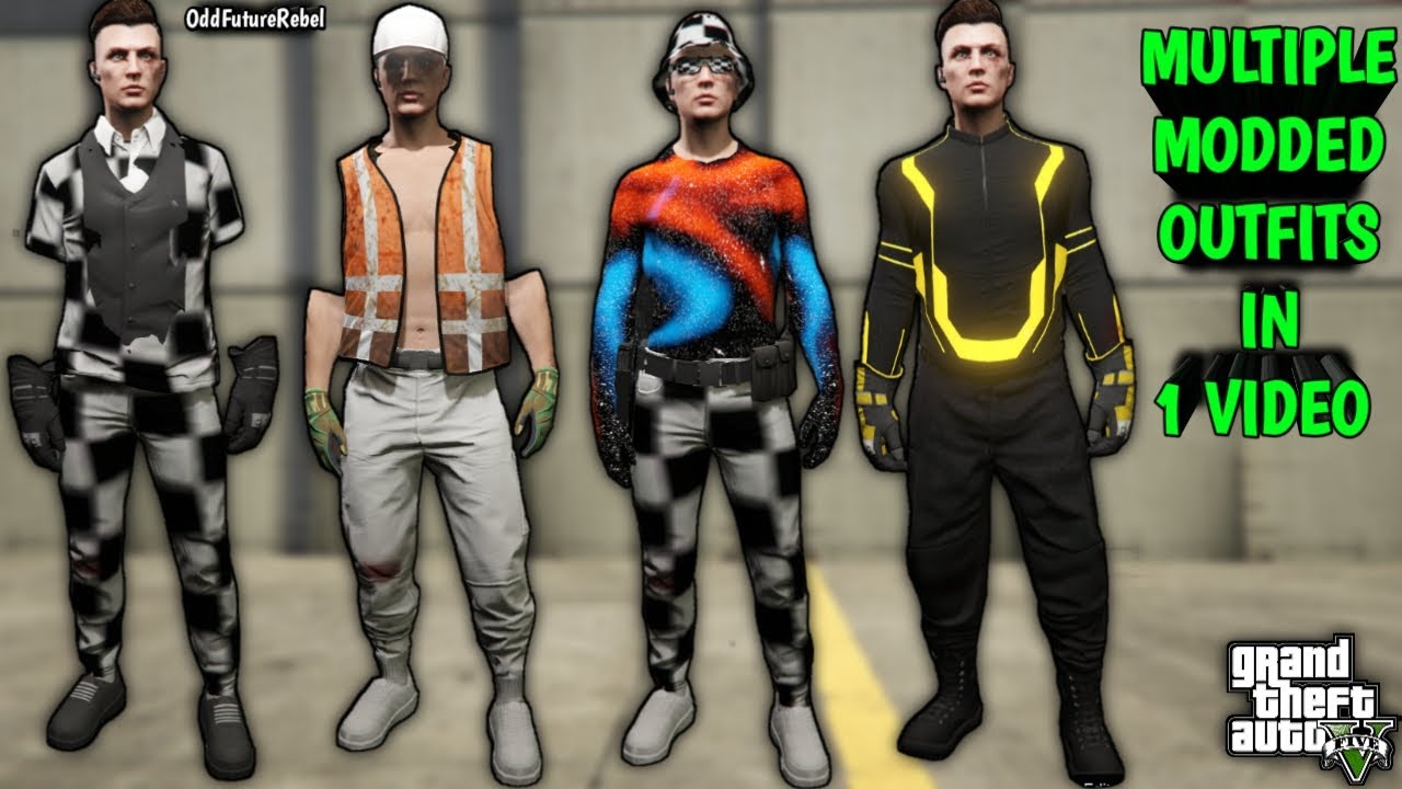 MULTIPLE MODDED OUTFITS ALL IN 1 VIDEO - GTA 5 ONLINE - YouTube