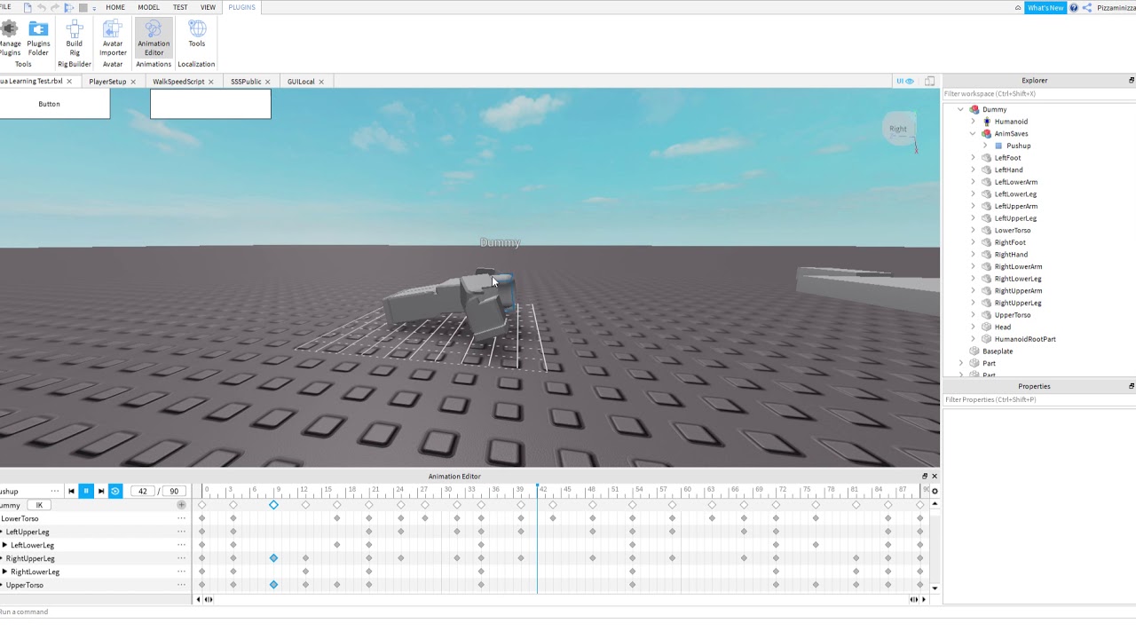 Pushup Animation on Roblox - YouTube