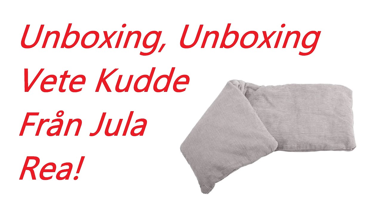 Unboxing Vetekudde Menuett från Jula (Rea 99kr) - YouTube