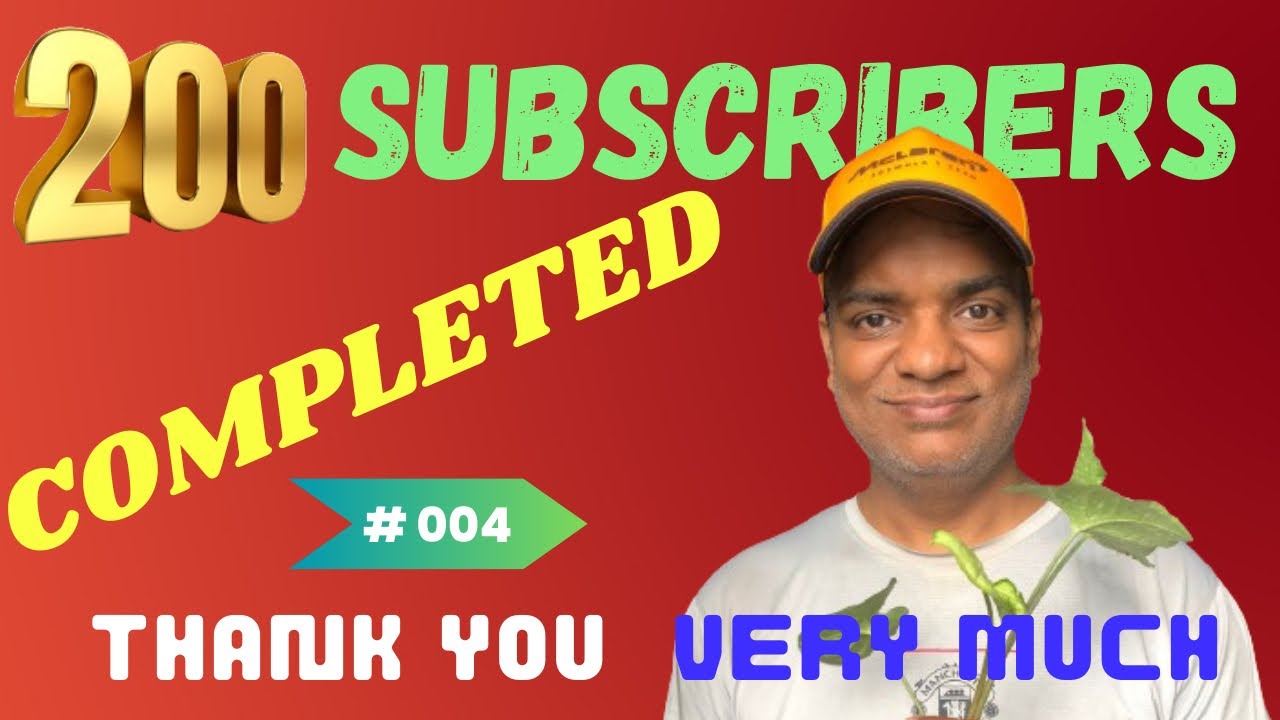 200 subscribers completed | Thanks YouTube family ️ #complete200sub # ...