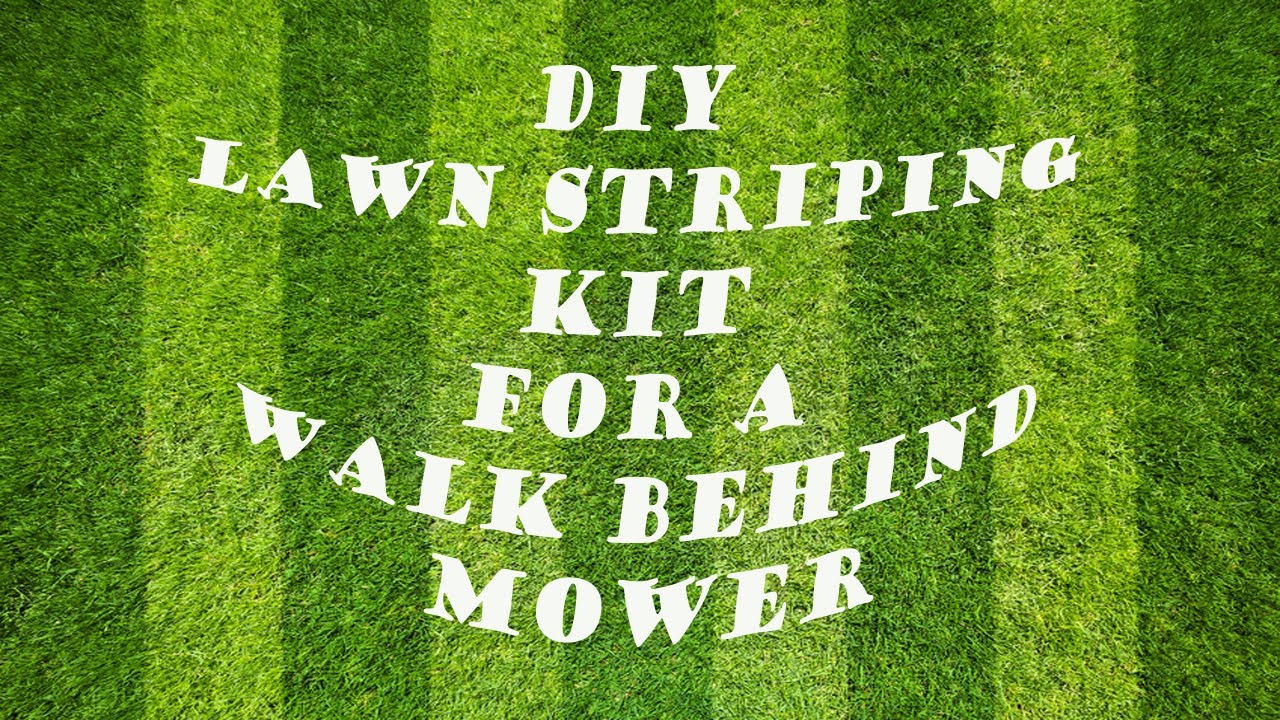 How to make a lawn striper for a walk behind mower - YouTube