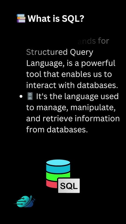 SQL Series Part-1: Introduction to SQL| What is SQL? | What Is Database? #sql #sqlserver - YouTube