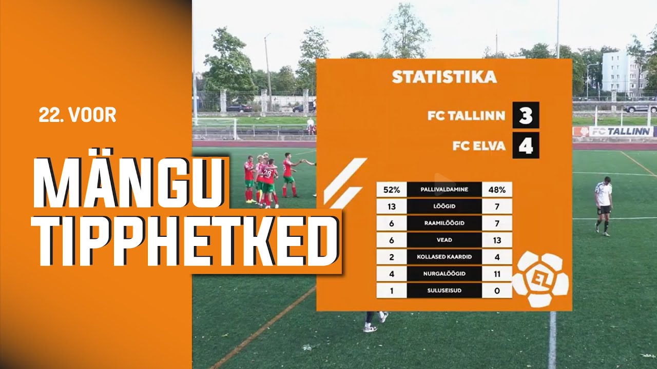 FC Tallinn - FC Elva I 3:4 I Esiliiga 22. voor I 2024 - YouTube