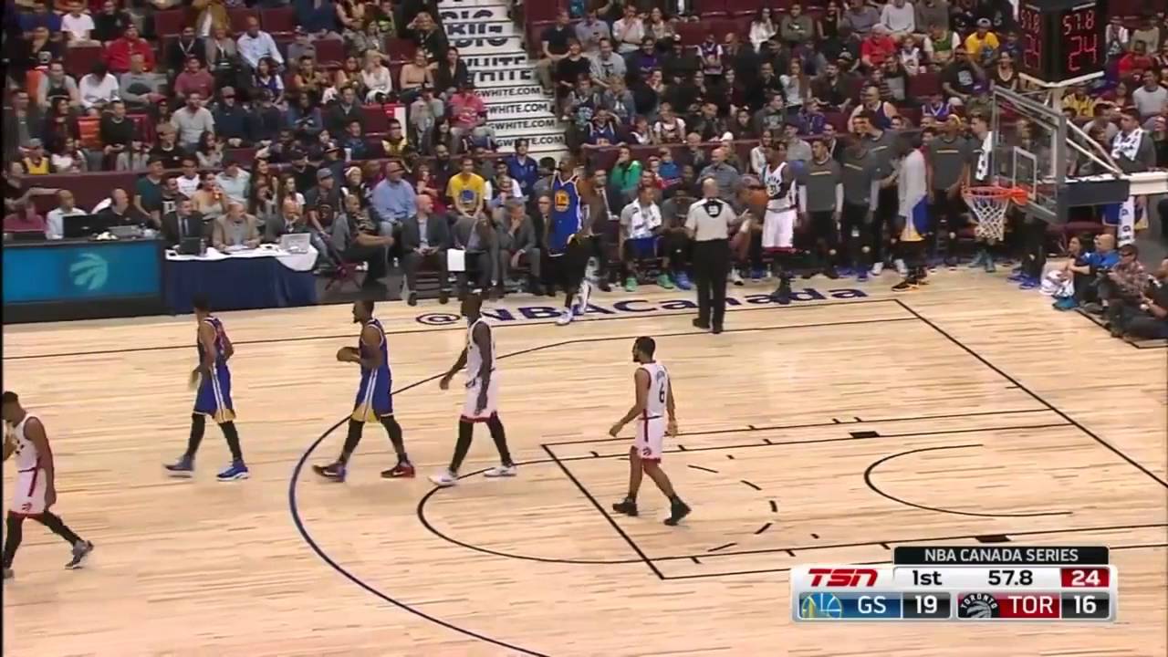Steph Curry Always Ready! Shoots from bench - YouTube
