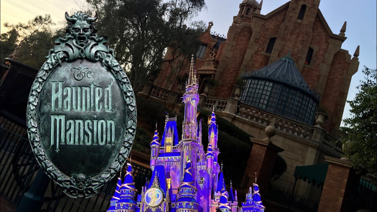 Haunted Mansion Interactive Line Queue RING and Pre Show Dark Ride Walt ...