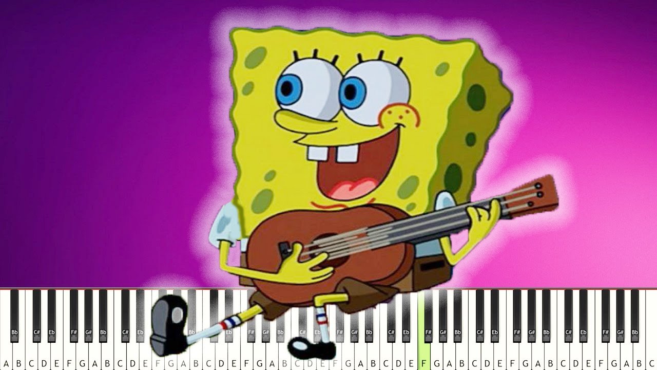Spongebob Squarepants - Campfire Song Song - EASY PIANO TUTORIAL - YouTube