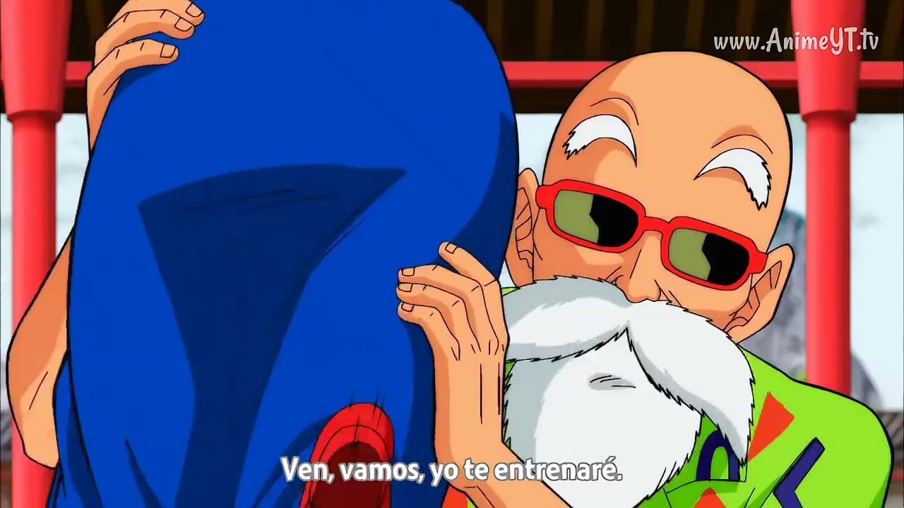 El Maestro Roshi Conoce a Yurin | Dragon Ball Super sub español - YouTube