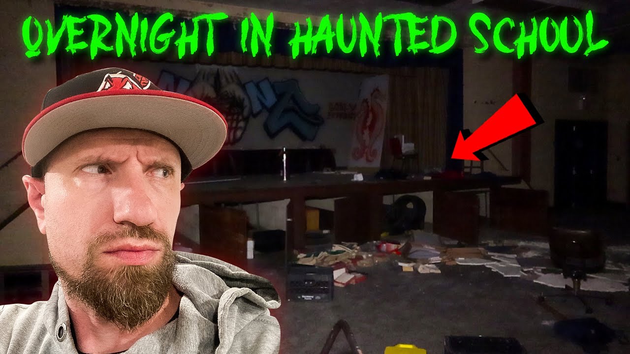 TERRIFYING OVERNIGHT EXPERIENCE INSIDE INSANELY HAUNTED SCHOOL *SCARY ...