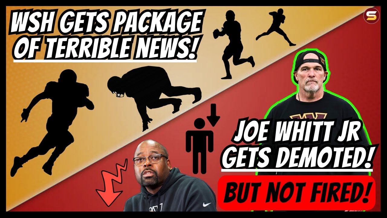 😱WSH Gets TERRIBLE Monday News! STATS LAUGH AT WSH! | 👀Joe Whitt ...