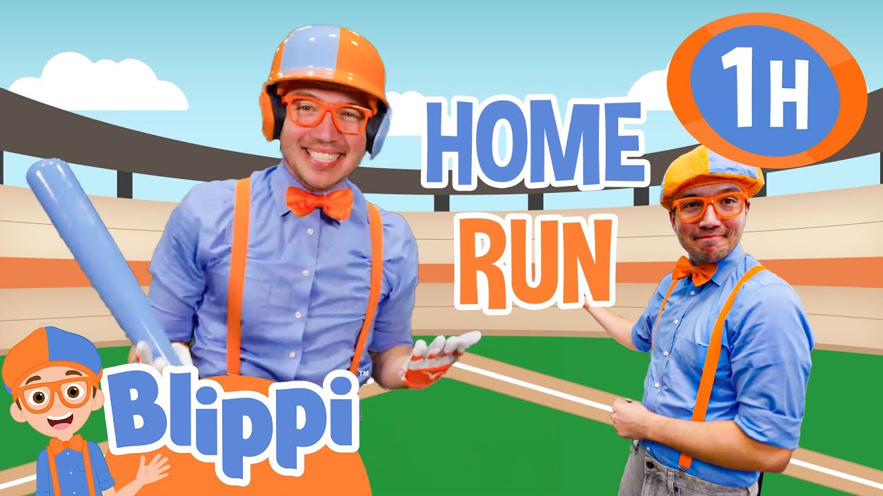 Blippi Up to Bat! ⚾🎯 Let’s Hit It Out of the Park! | Learning Videos ...