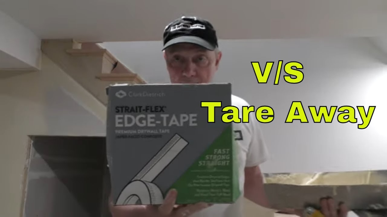 Straight flex edge tape or Tare away bead - YouTube