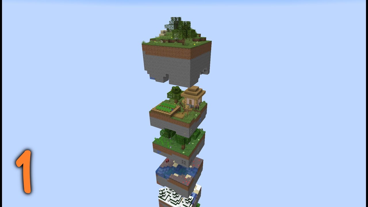 Minecraft One Chunk Survival Ep. 1 - YouTube