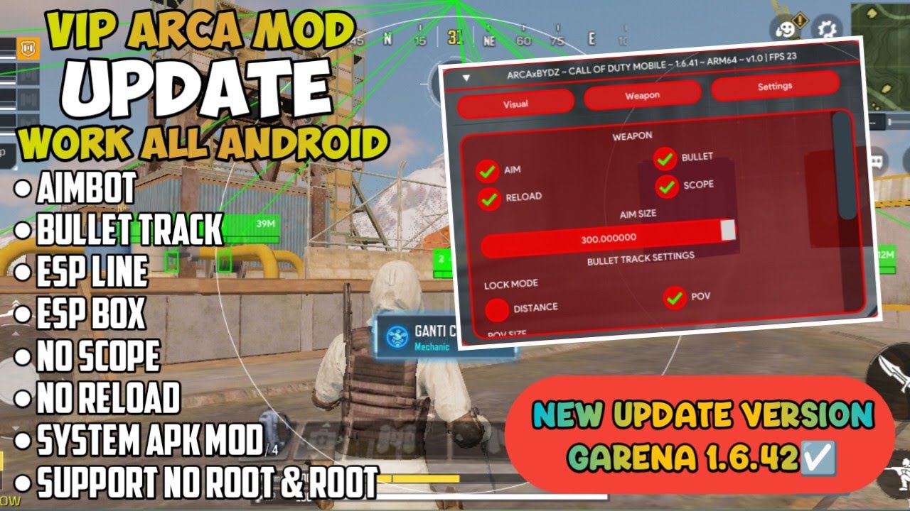HACK CALL OF DUTY GARENA 1.6.42 | AIMBOT, ESP | VIP ARCA MOD TERBARU ...
