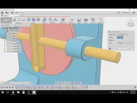 Scotch yoke mechanism (detailed) - YouTube