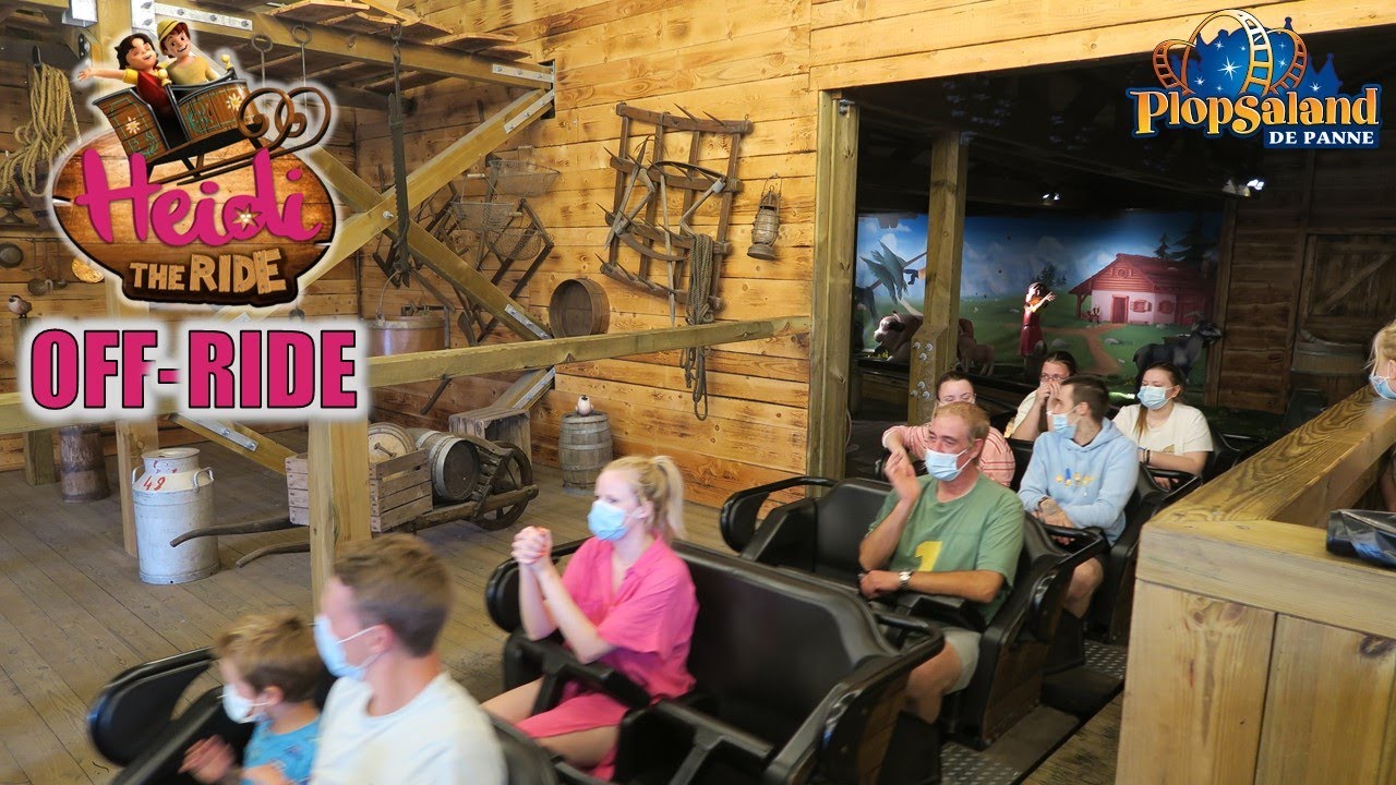 Heidi the Ride Off-Ride Footage, Plopsaland de Panne GCI Wooden Roller ...