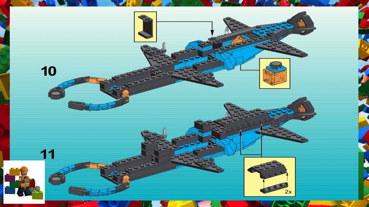 LEGO instructions - Aquazone - 6190 - Aquashark Base - YouTube