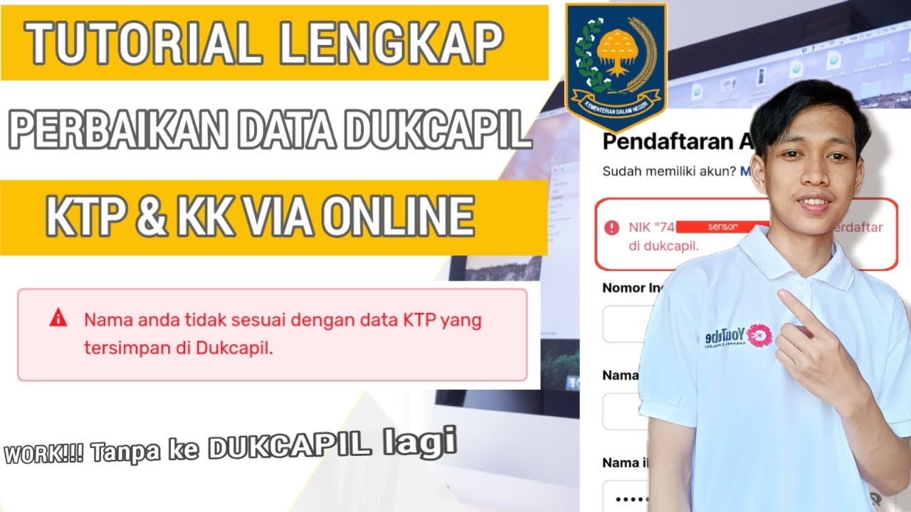 Cara Mengatasi Data NIK dan KK Tidak Sesuai Dengan Dukcapil - YouTube