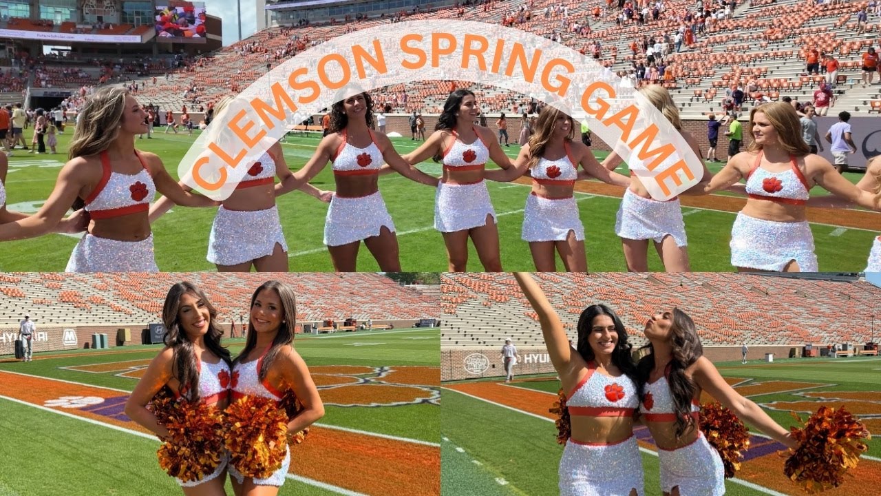 CLEMSON SPRING GAME VLOG | GRWM + gameday makeup routine, pics ...