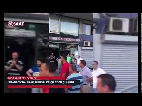 Trabzon'da yol vermeyen Arap turist çileden çıkardı