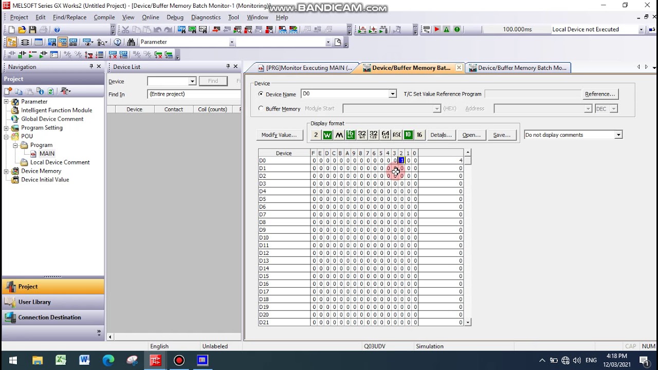 Index register Z QCPU PLC Mitsubishi - YouTube