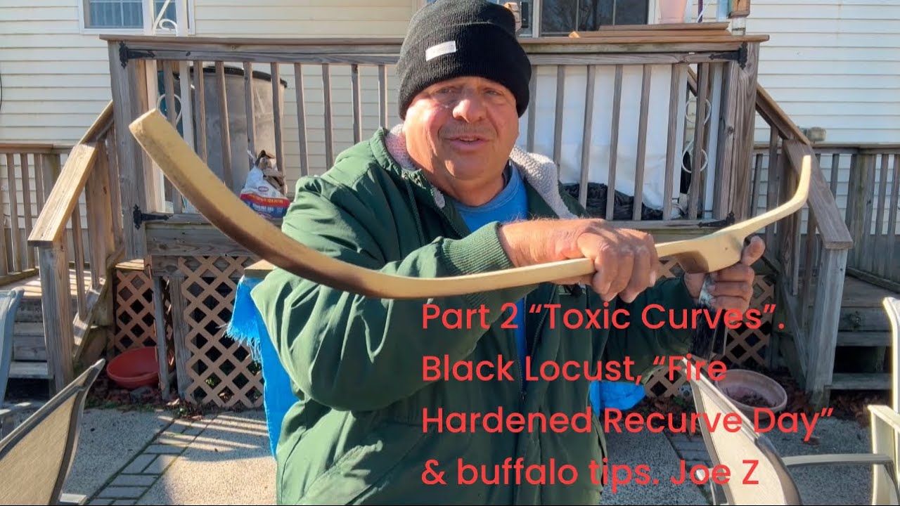 Part 2 “Toxic Curves”. Black Locust, “Fire Hardening Selfbow Recurve ...