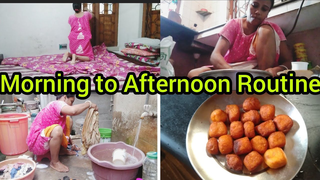 Indian Housewife Morning To Afternoon Routine Bengali Vlog Youtube