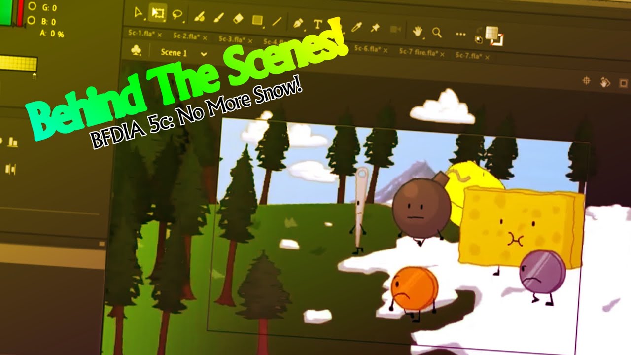 Behind the scenes of BFDIA 5c: No More Snow! - YouTube