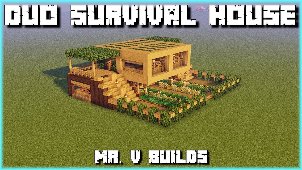 How To Build Duo Survival House in MINECRAFT !! #minecraft - YouTube