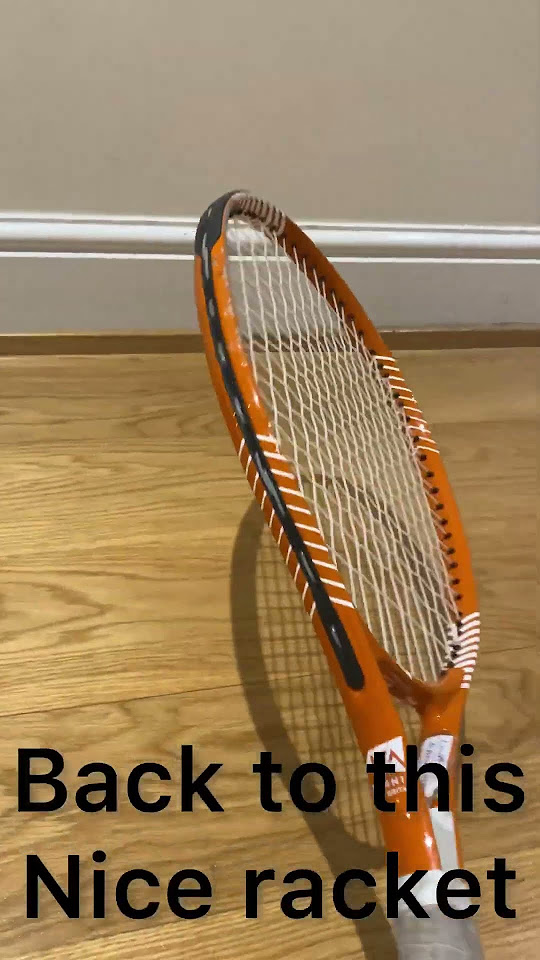 Regular tennis racket vs small tennis racket(funny effects). - YouTube