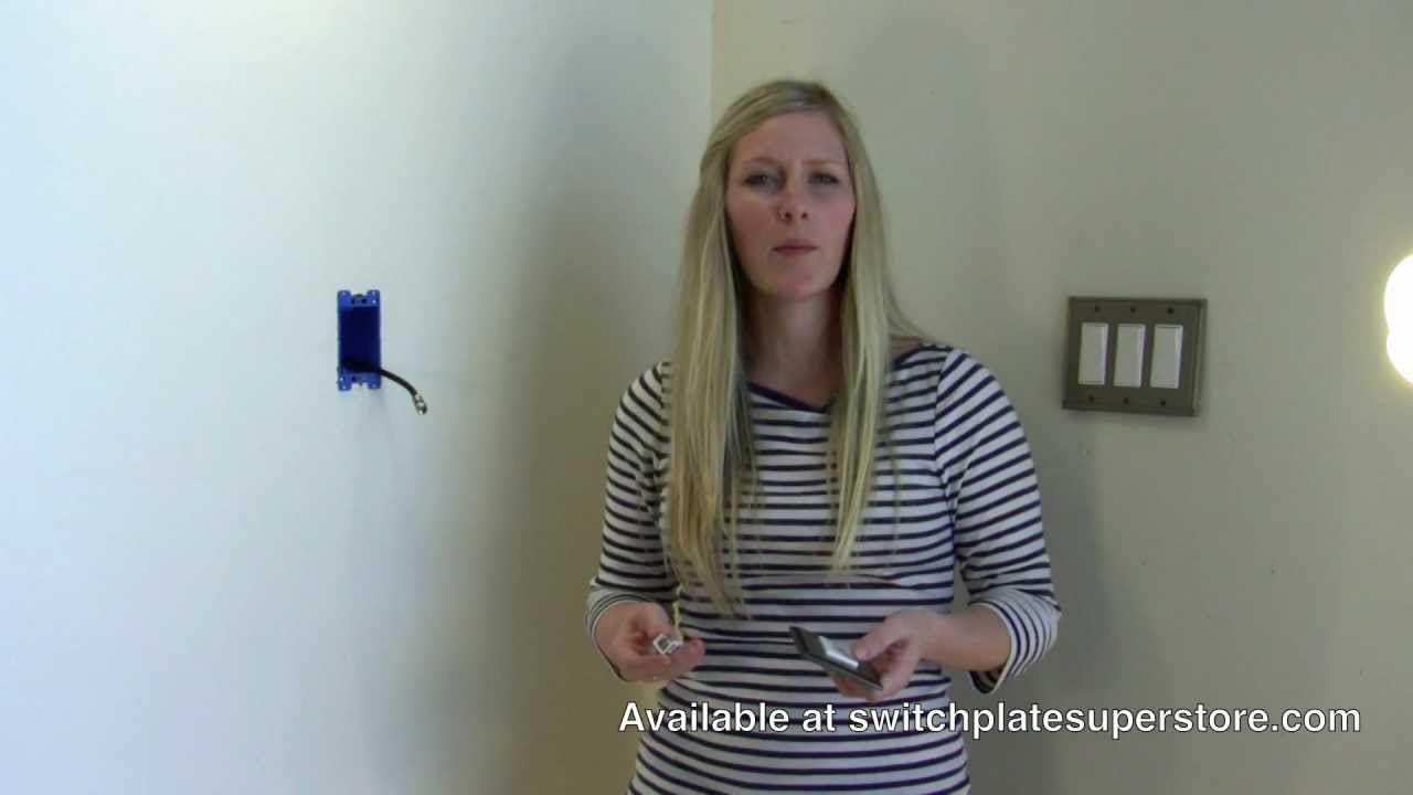 How to Install Your Cable Switch Plate Cover - YouTube