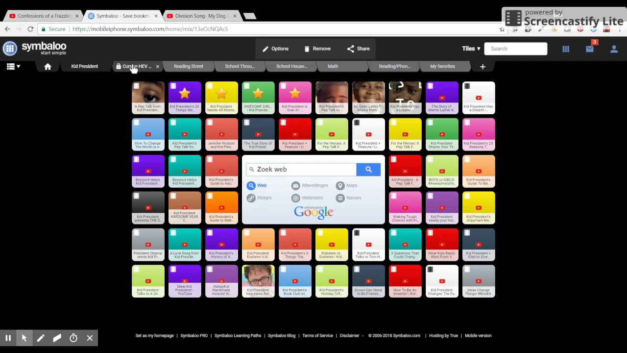 How to Use Symbaloo With YouTube Videos - YouTube