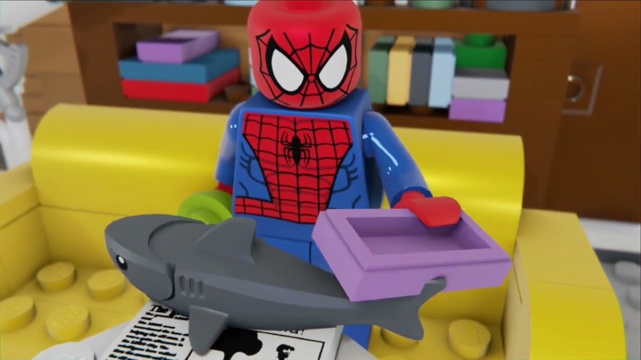 Lego Spider Man Baby Shark Babysister - YouTube