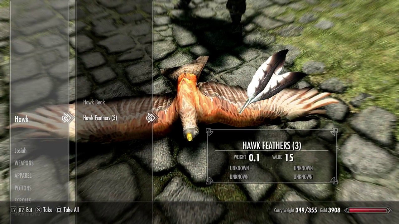 Skyrim special edition: Hawk hunting in Solitude - YouTube