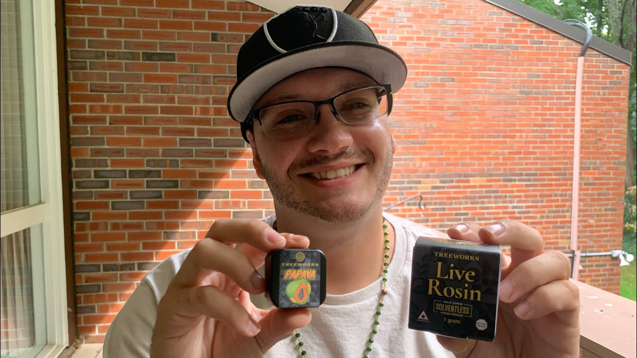Treeworks Solventless Cold Cure Live Rosin Review Ft. The Papaya Strain ...