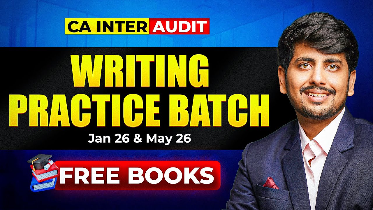 Revolutionary Writing Practice Batch | CA Inter Audit | Free Books ...